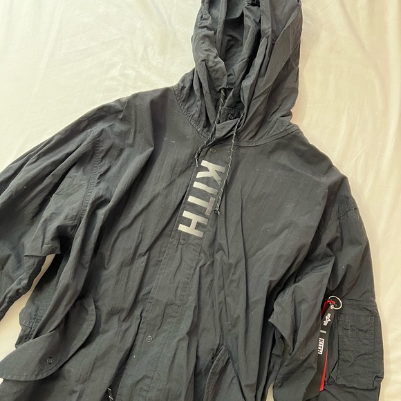 Kith | Jackets & Coats | Kith X Alpha Windbreaker Parka Jacket Black ...